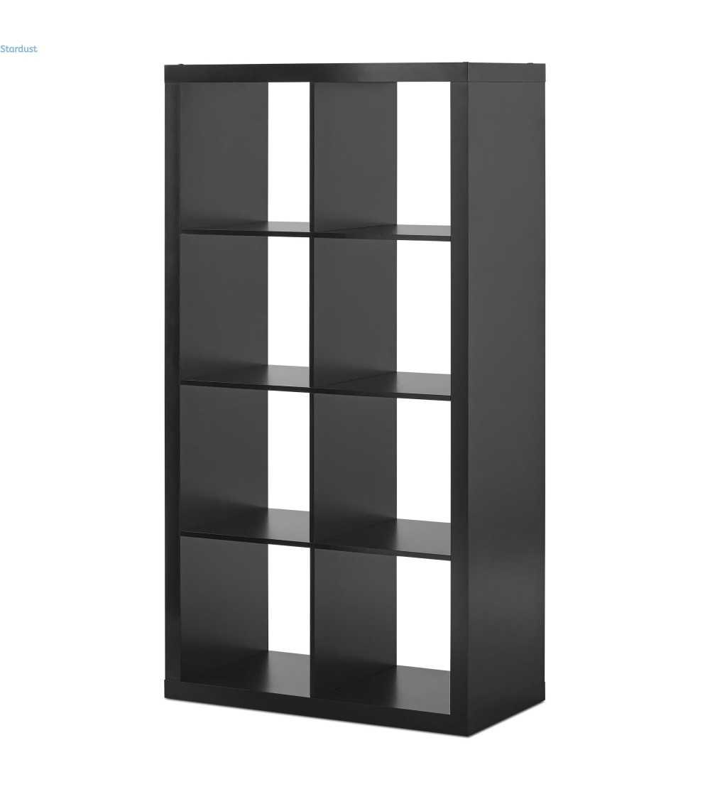Meuble de rangement et organisateur de stockage à 8 cubes Noir