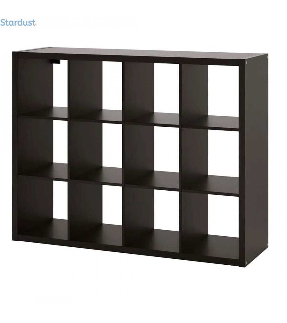 Meuble de rangement et organisateur de stockage à 12 cubes Noir