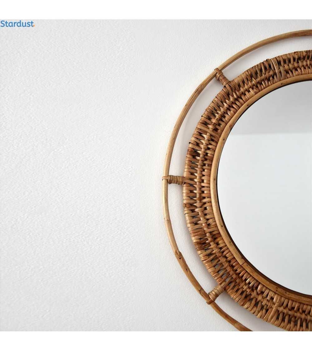 Mobilier Et Décoration en Rotin Tunisie : Miroir rond en rotin naturel ...