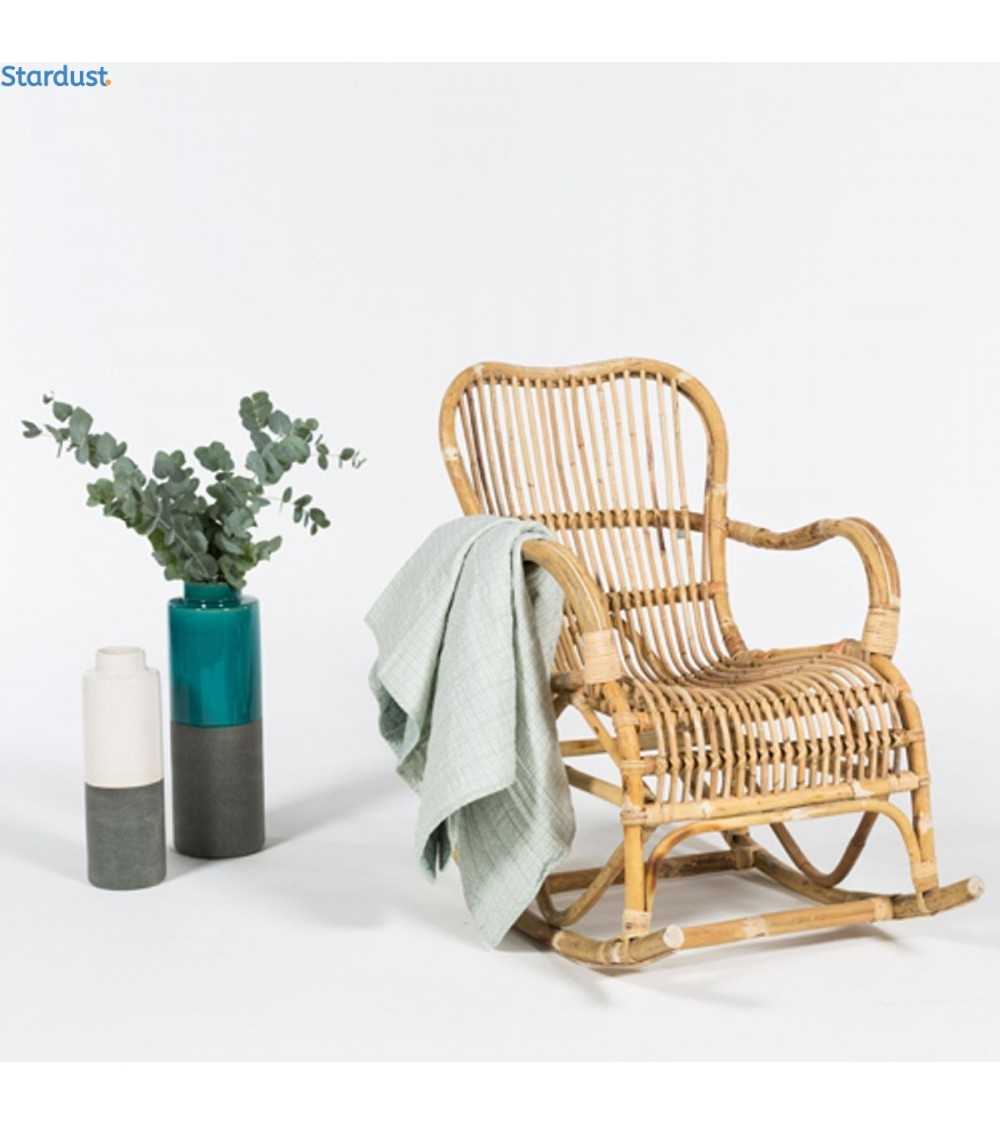 Mobilier Et Décoration en Rotin Tunisie : Rocking chair en rotin naturel