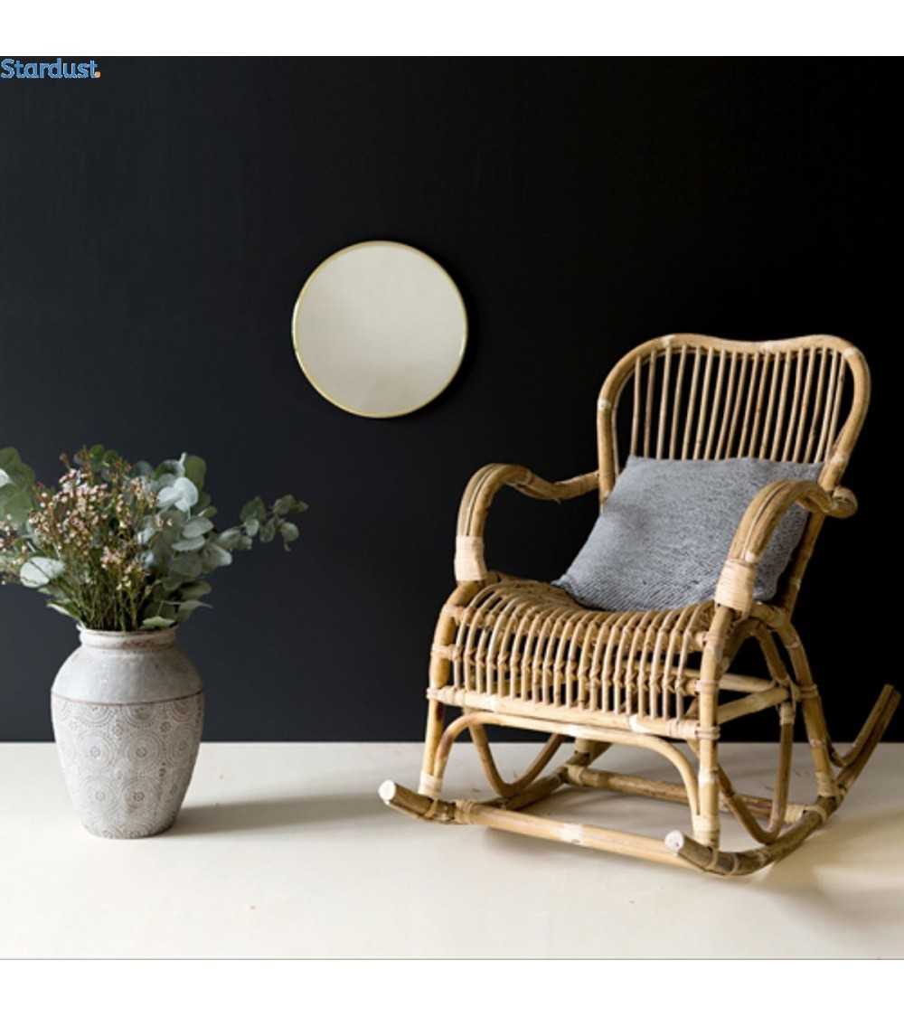 Mobilier Et Décoration en Rotin Tunisie : Rocking chair en rotin naturel